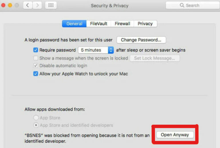 Apple cannot check for malicious software - Error handling